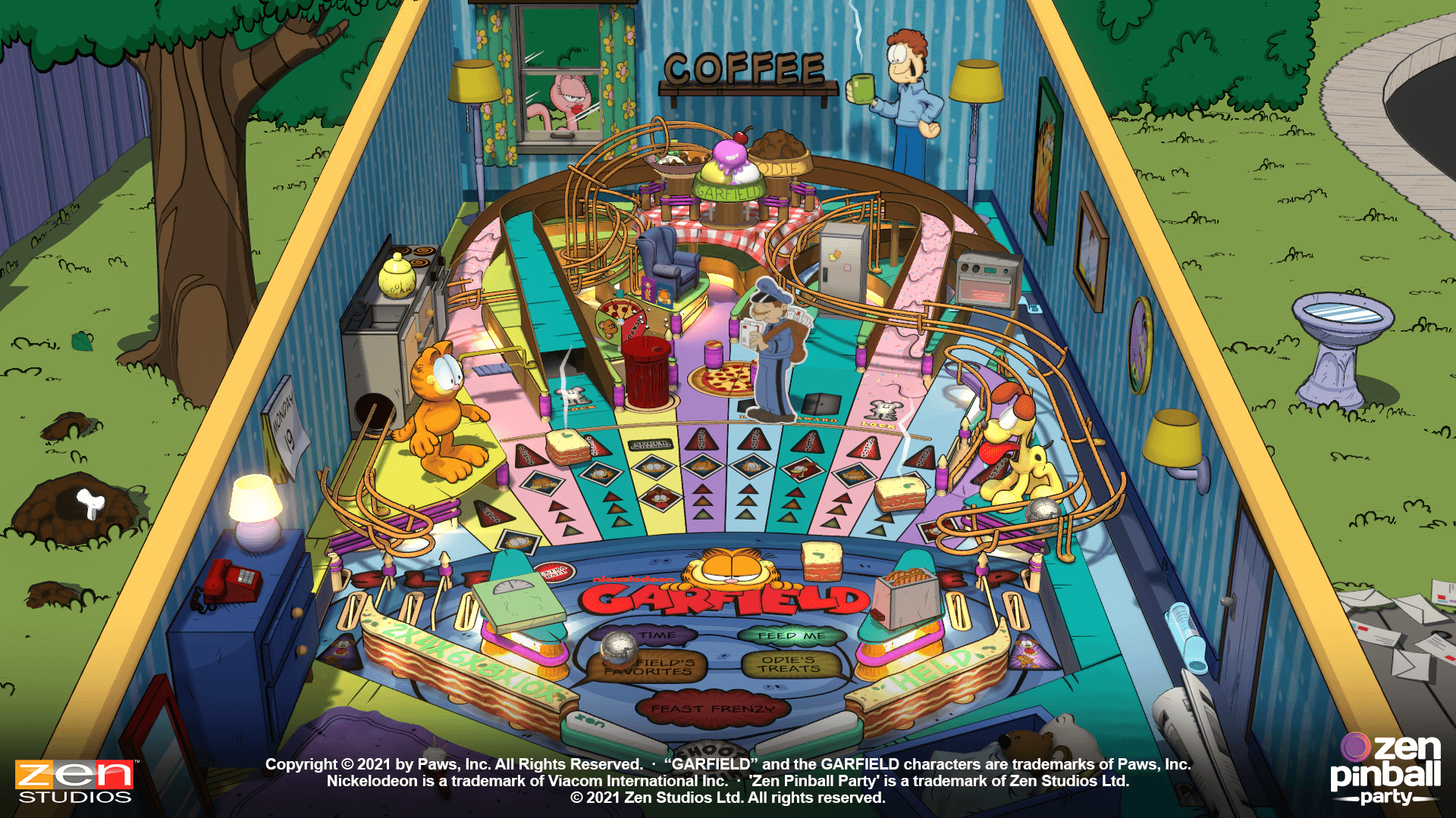 Garfield Pinball Joins Zen Pinball Party! | Home of the Best Pinball Games