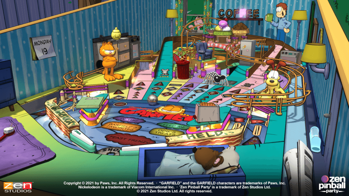 Garfield Pinball Joins Zen Pinball Party! | Home of the Best Pinball Games