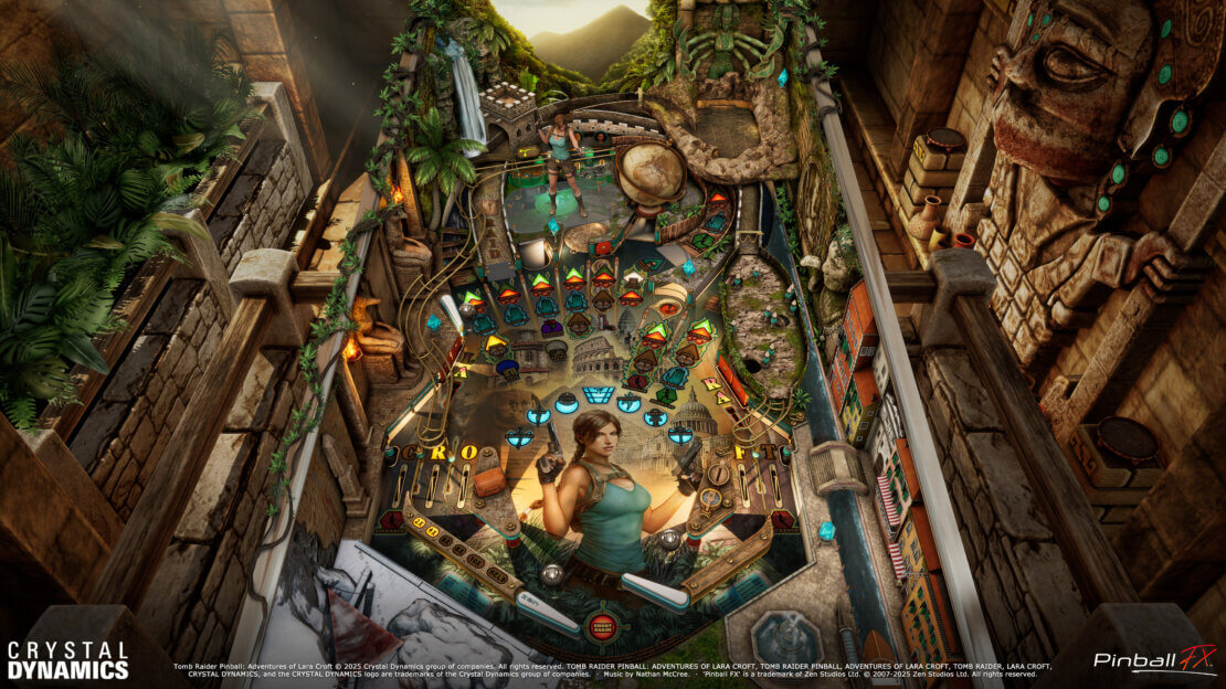 NOW AVAILABLE – Tomb Raider Pinball